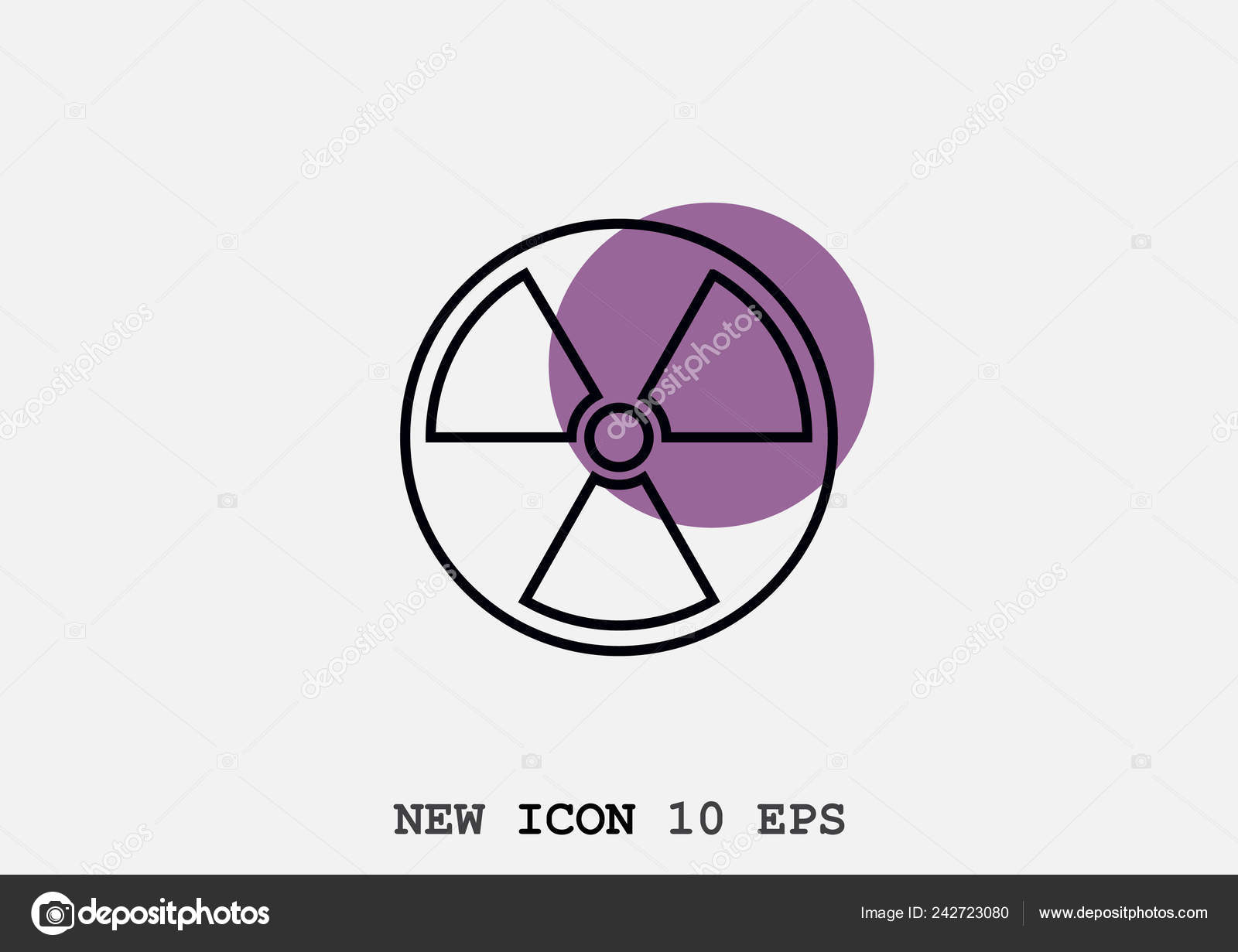 Ilustración Del Vector Signo Radiactivo Vector de stock #242723080 de ...