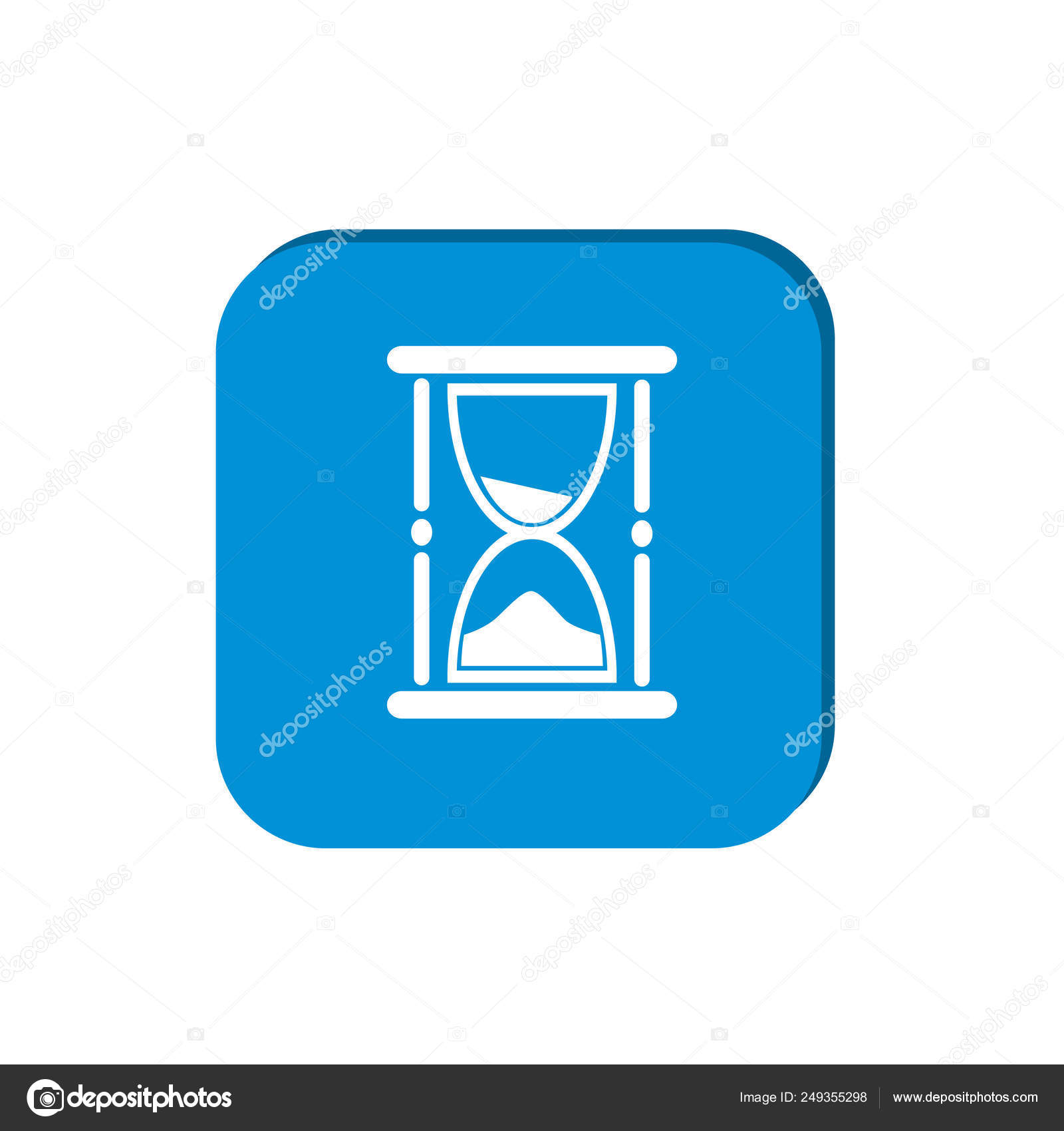 Sand Clock Vector Illustration Stock Vector Image by ©LovArt #249355298