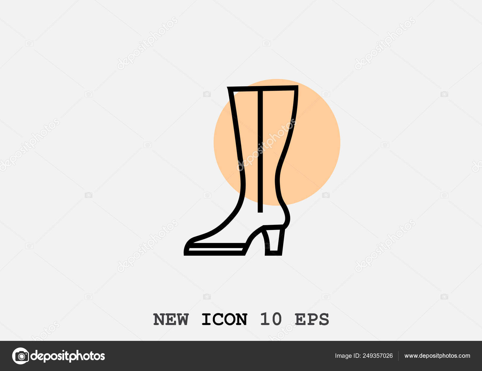 Woman boot icon Stock Vector Image by ©LovArt #249357026