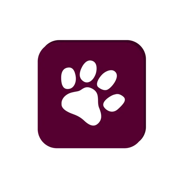Dog paw track simple icon ⬇ Vector Image by © LovArt | Vector Stock ...