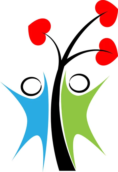 Cartoon Characters Logo Isolated White Background Stock Vector Image by ...