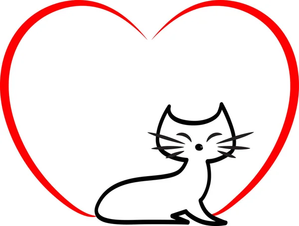 Chat dans les coeurs images libres de droit, photos de Chat dans les ...