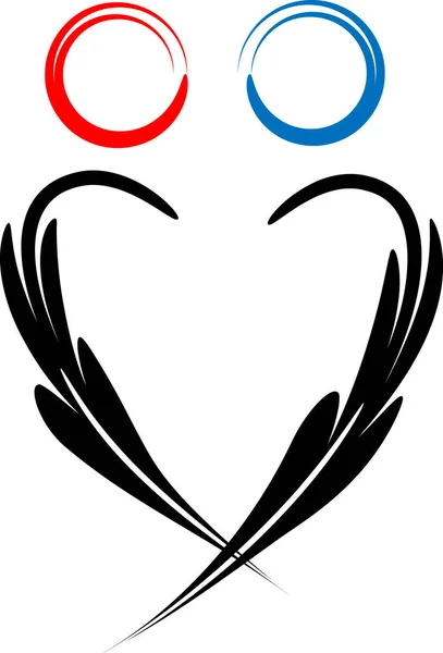 Cartoon Character Logo Isolated White Background Stock Vector by ...