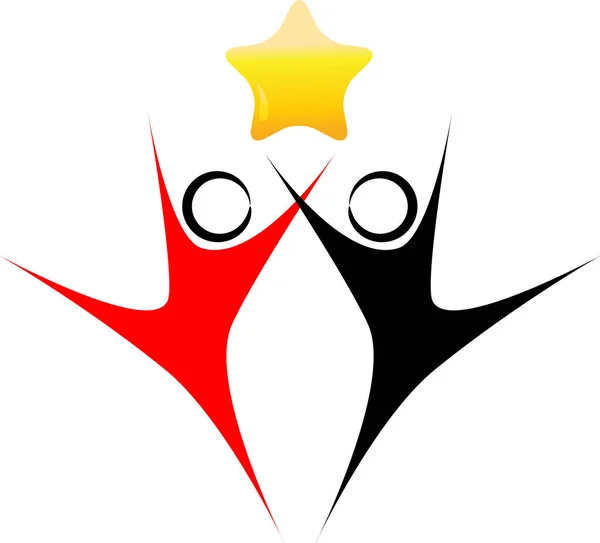 Cartoon Character Logo Isolated White Background Stock Vector by ...