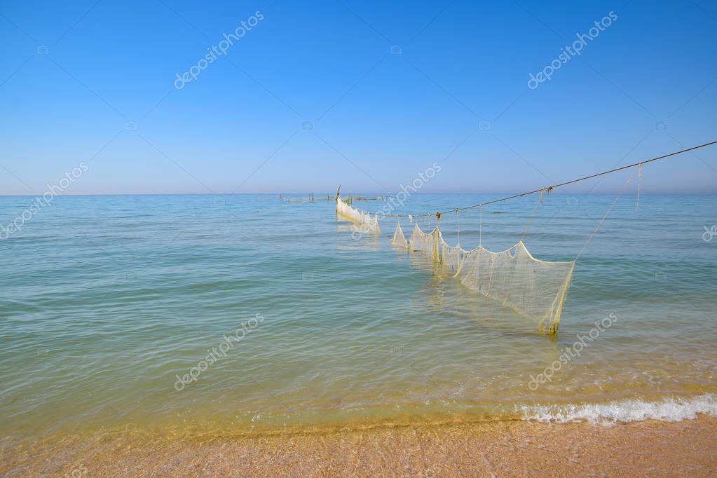 Redes de pesca en el mar. Redes de pesca 2022