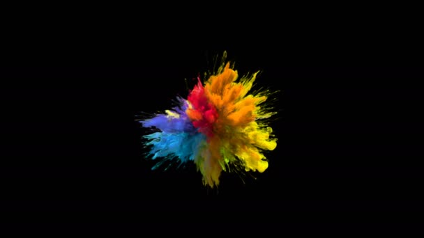 Color Burst iridescent multicolored rainbow powder explosion fluid ink ...