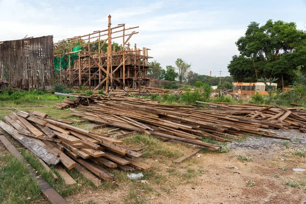 Demolition of dilapidated wooden buildings Stock Photos, Royalty Free ...
