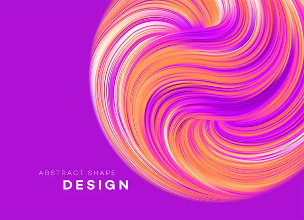 Color Flow Abstract shape poster design. Vector illustration Stock ...