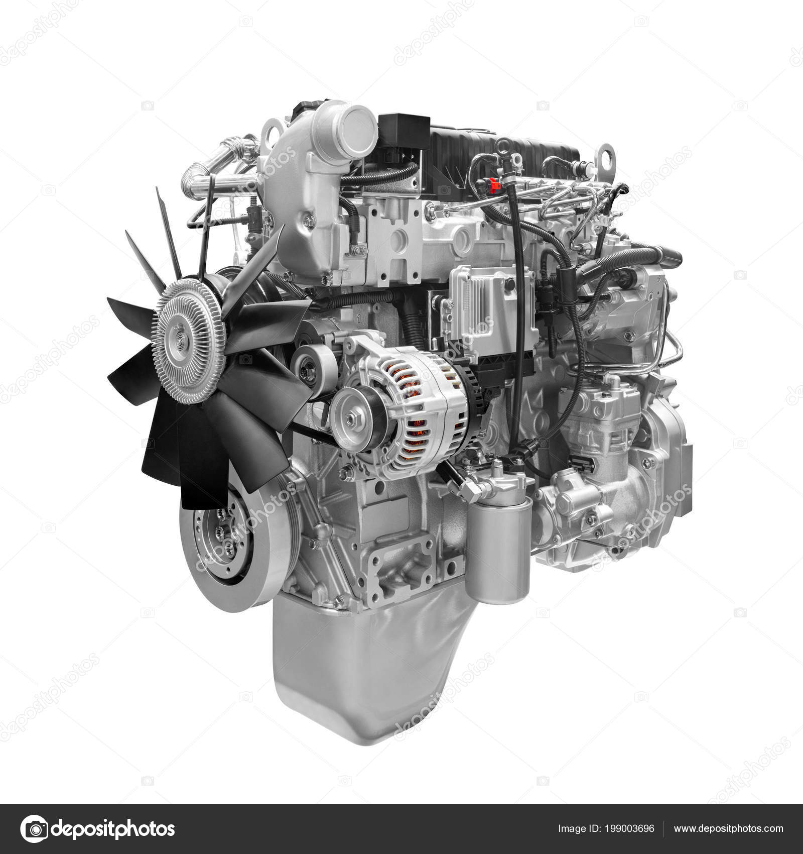 Car Truck Engine White Background Stock Photo by ©czdistagon 199003696