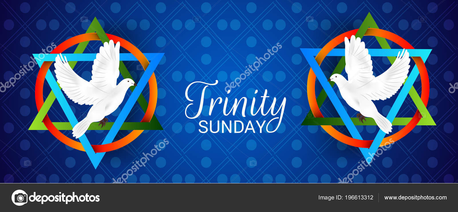 Vector Illustration Background Trinity Sunday Stock Vector Image by ©SSDN #196613312