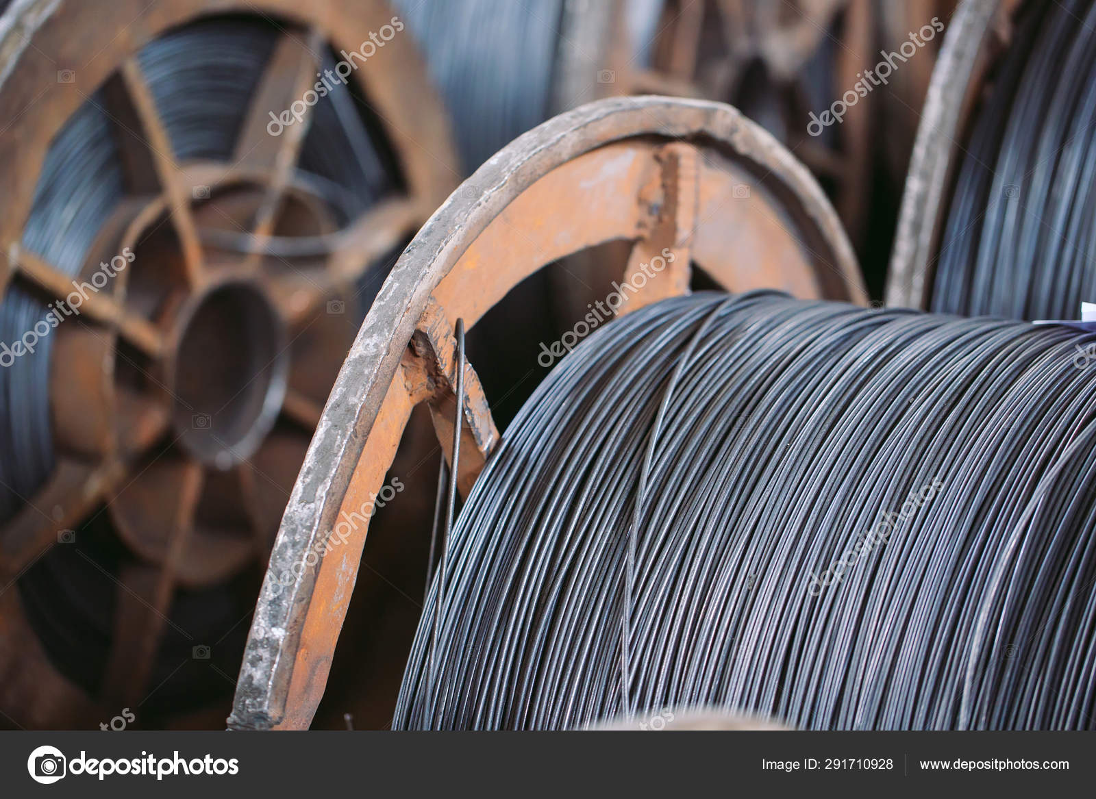 Skeins Coiled Wires Industrial Usage Factory Stock Photo by ©davit85 ...