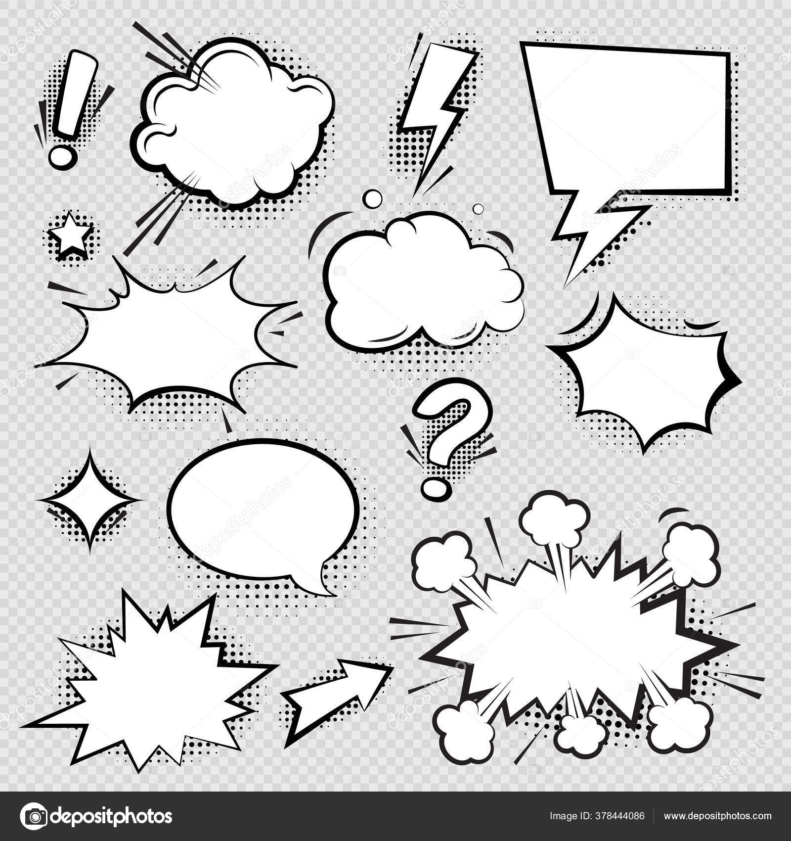 Comic Book Word Bubbles