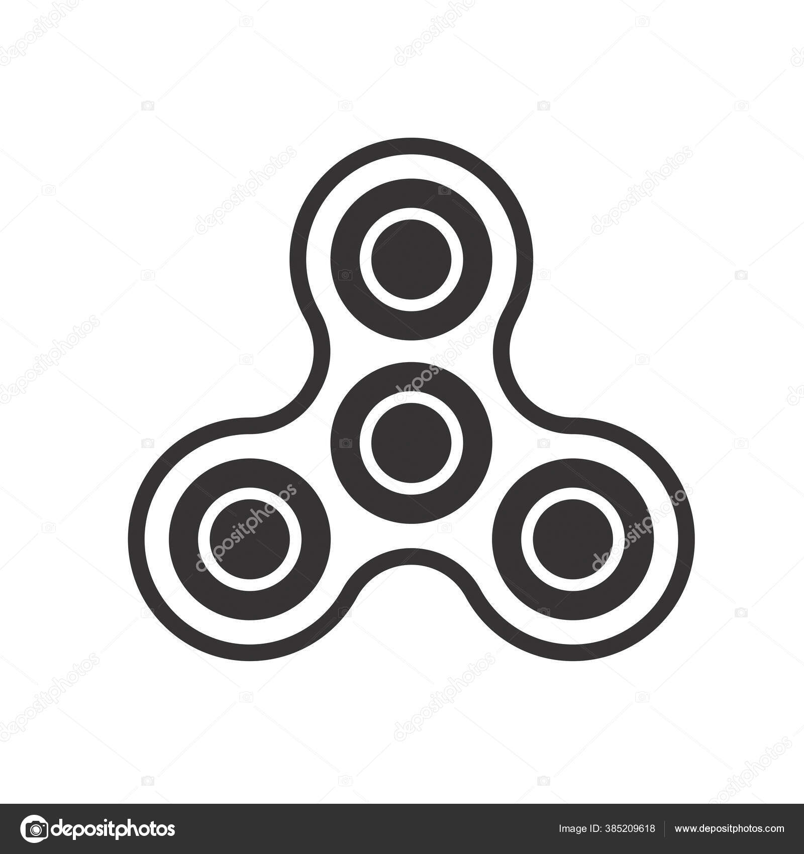 Spinner toy icon vector. Trendy flat spinner toy icon from toys ...