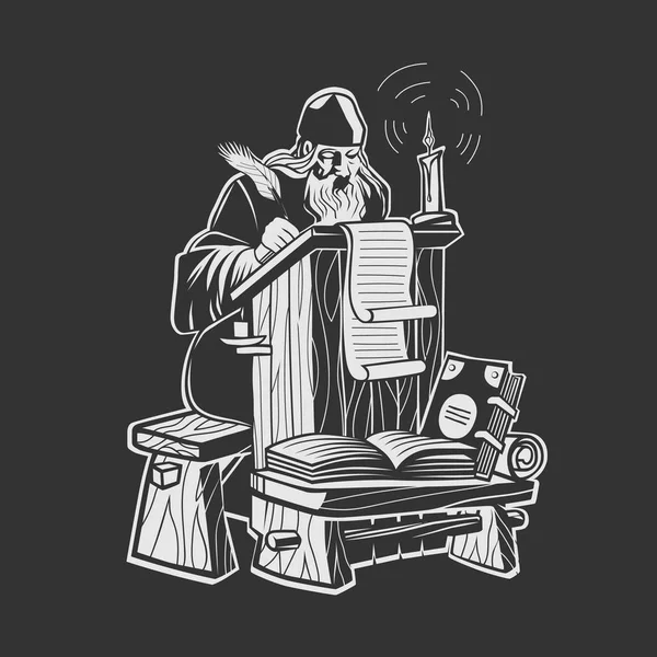 Clipart Medieval Scribe