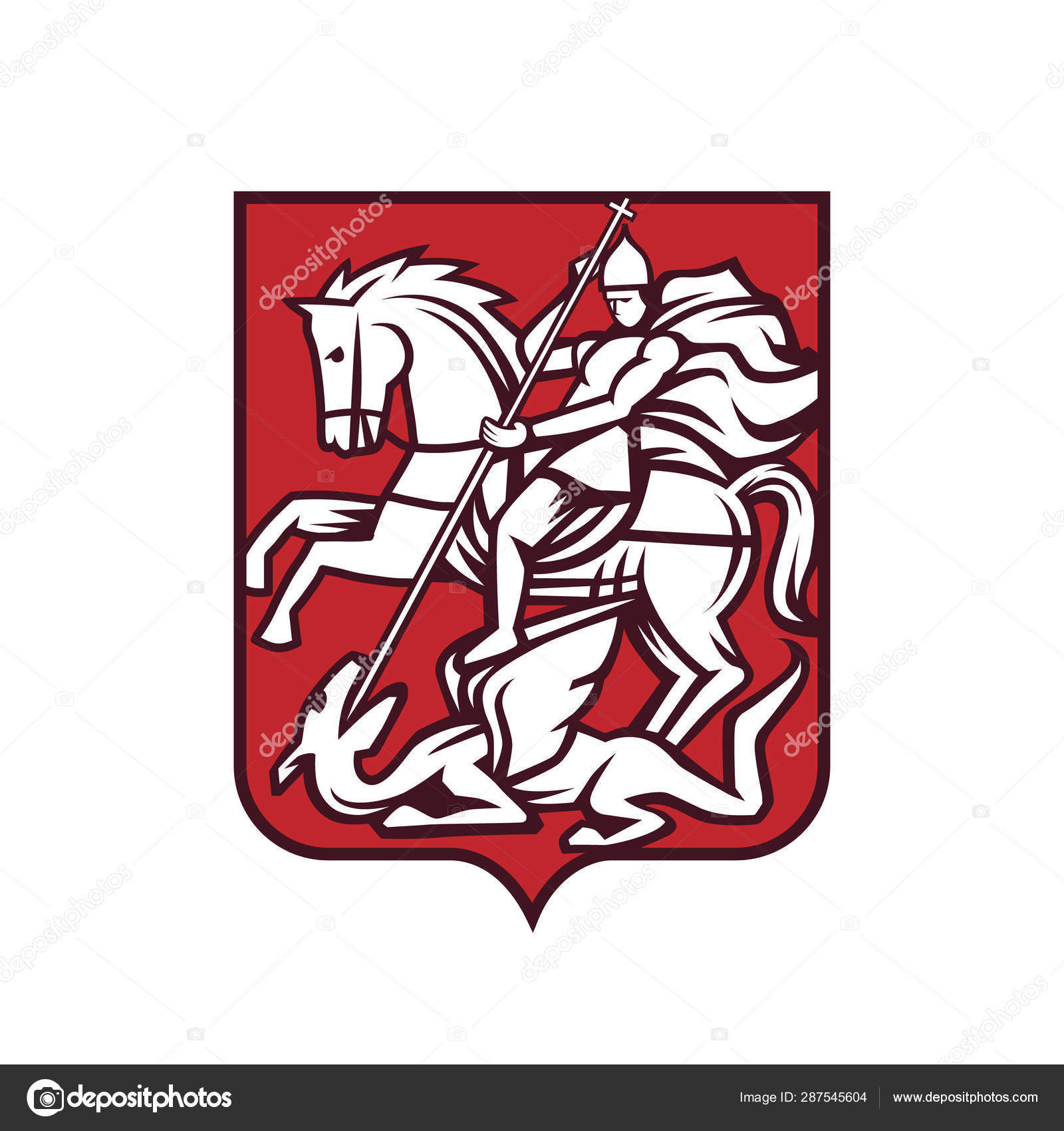 Escudo de San Jorge . Vector de stock por ©goodgraphic 287545604
