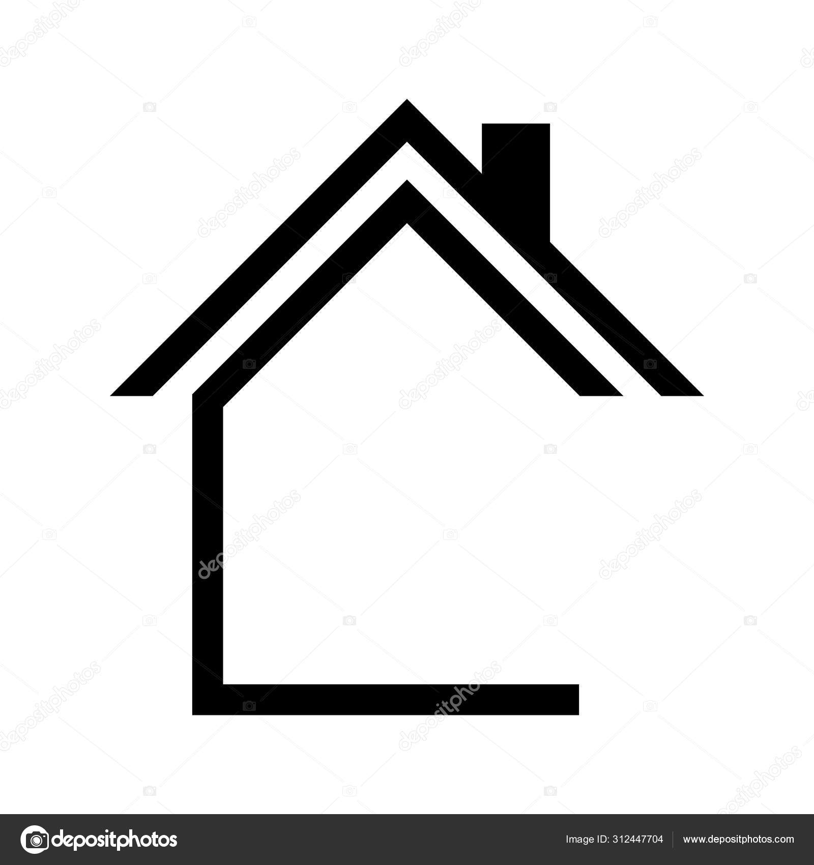 House icon Vector simple flat logo symbol Stock Vector by ...