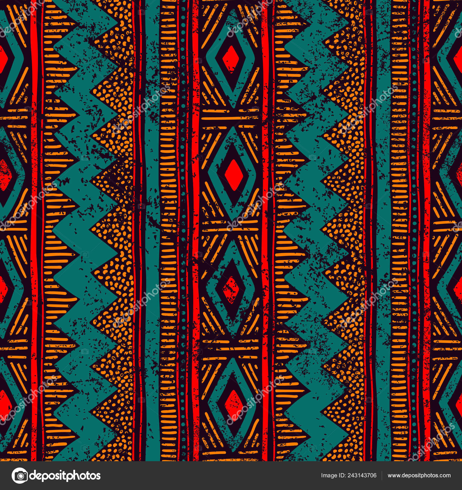 Aztec Pattern Blue