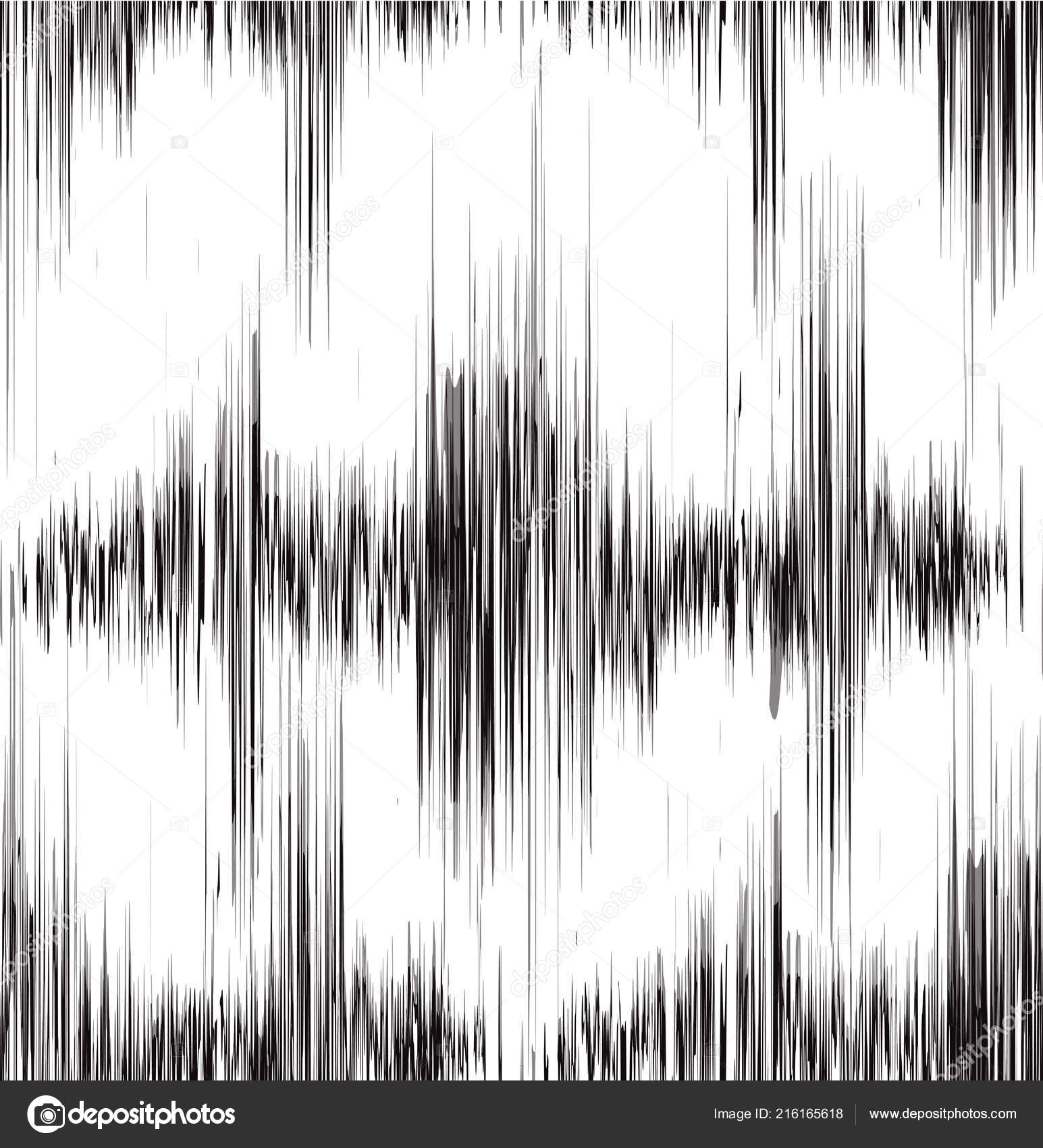 Seamless Black White Texture Vibration Sound Oscillation Noise Vector ...