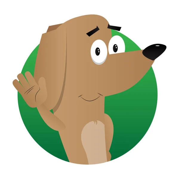 Dog waving goodbye Stock Vectors, Royalty Free Dog waving goodbye ...