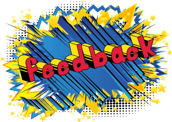 Feedback - Comic book word. Stock Vector by ©NoraVector 163922950