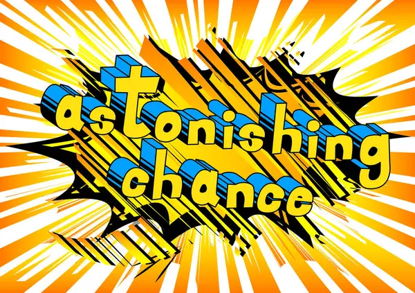Incredible Chance Comic Book Word Abstract Background Stock Vector by ...