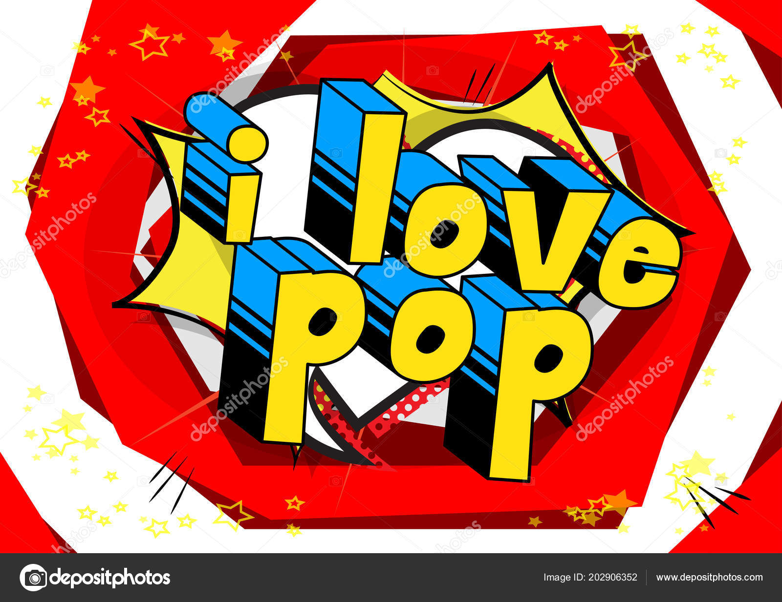Love Pop Comic Book Word Abstract Background Stock Vector by ...