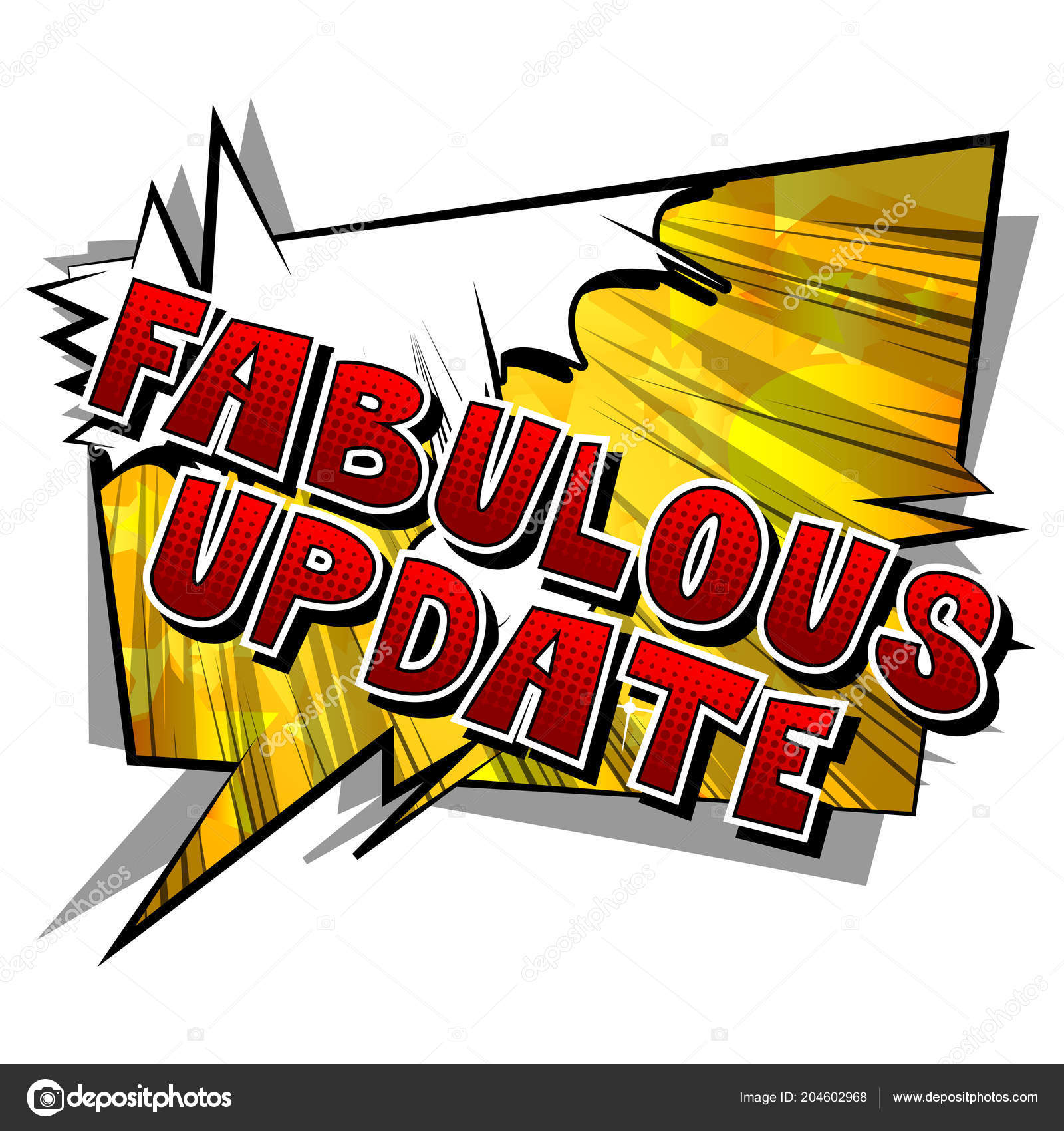 Fabulous Update Comic Book Style Word Abstract Background Stock Vector ...