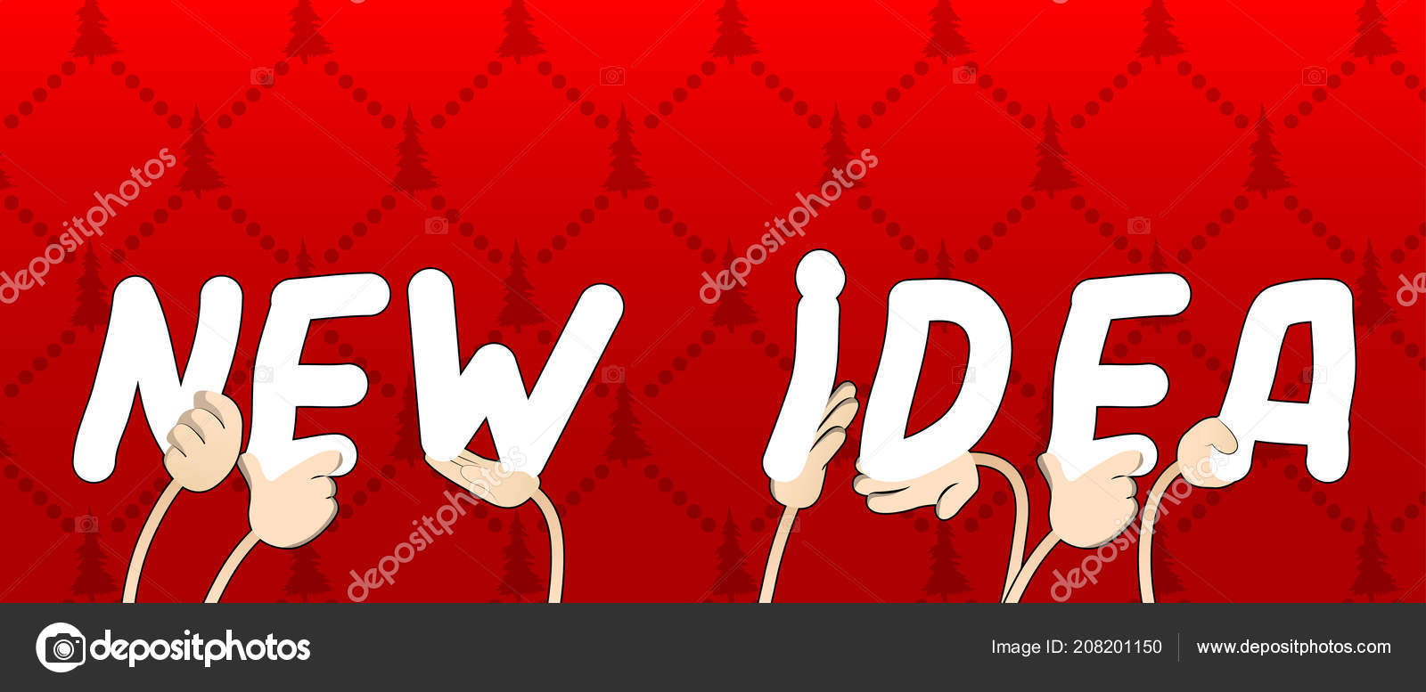 Diverse Hands Holding Letters Alphabet Created Word New Idea Vector ...