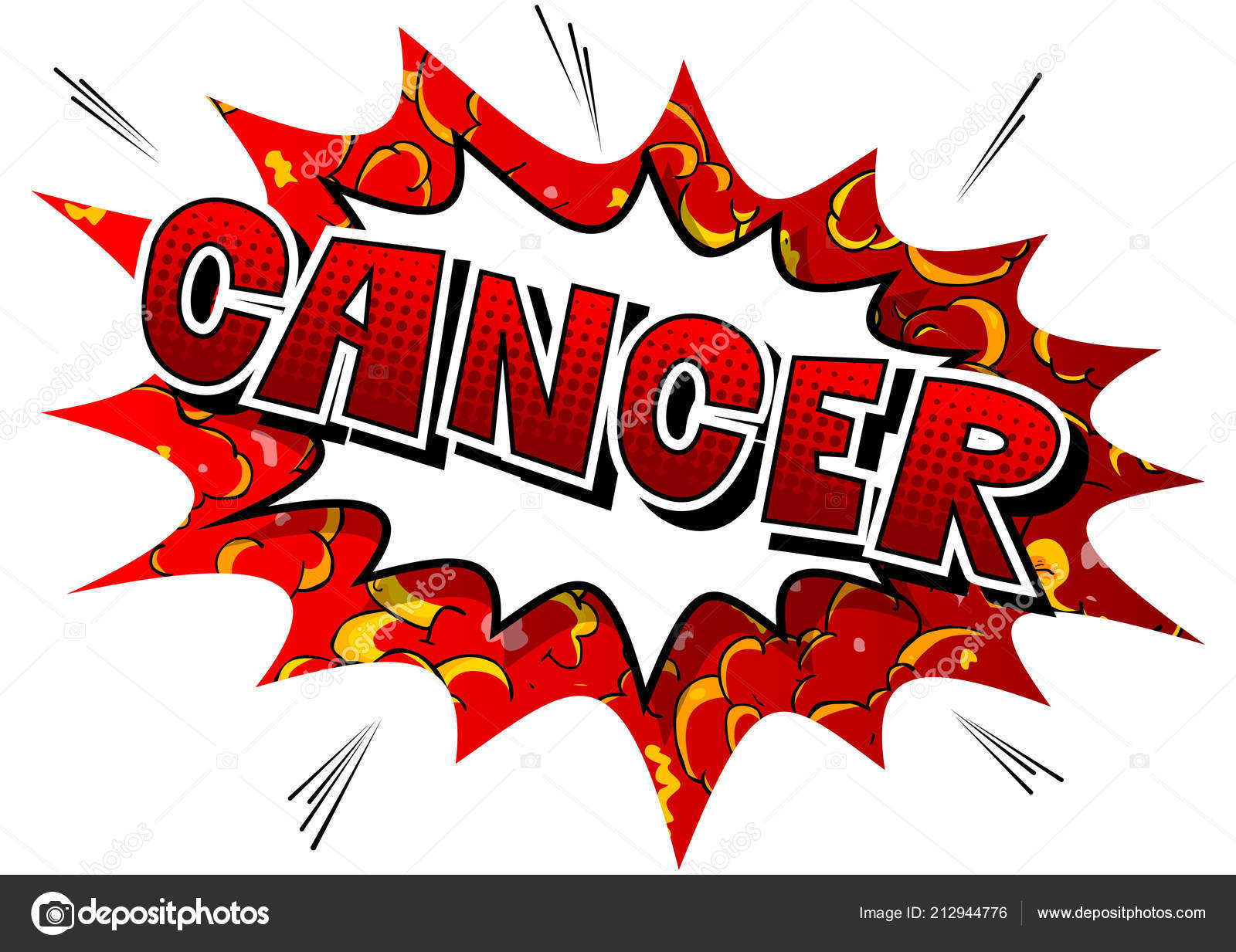 Cancer Vector Illustrated Comic Book Style Phrase Stock Vector by ...