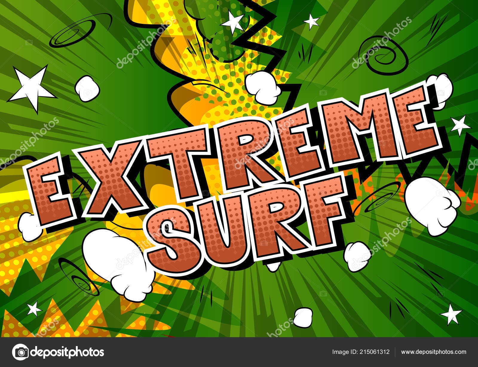 Extreme Surf Comic Book Style Word Abstract Background Stock Vector by ...