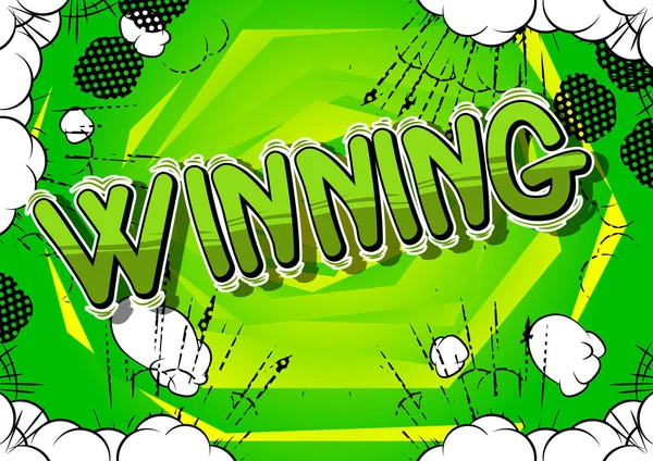 Winning Vector Illustrated Comic Book Style Phrase Stock Vector by ...