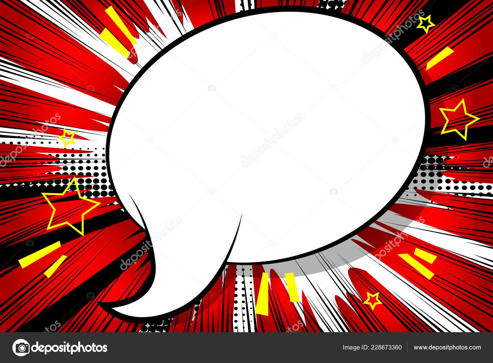 Vector Illustrated Retro Comic Background Pop Art Vintage Style ...