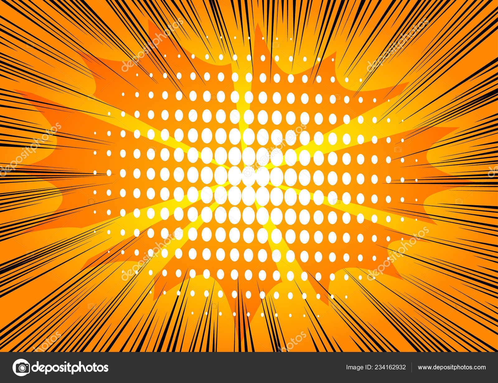 Vector Illustrated Comic Book Style Explosions Background Stock Vector ...