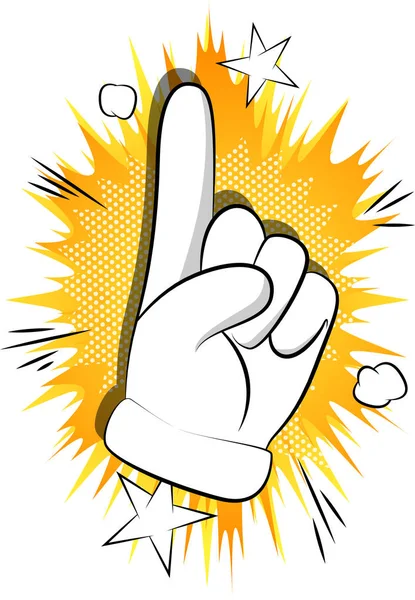 Vector Cartoon Hand Making Point Illustrated Hand Expression Gesture ...