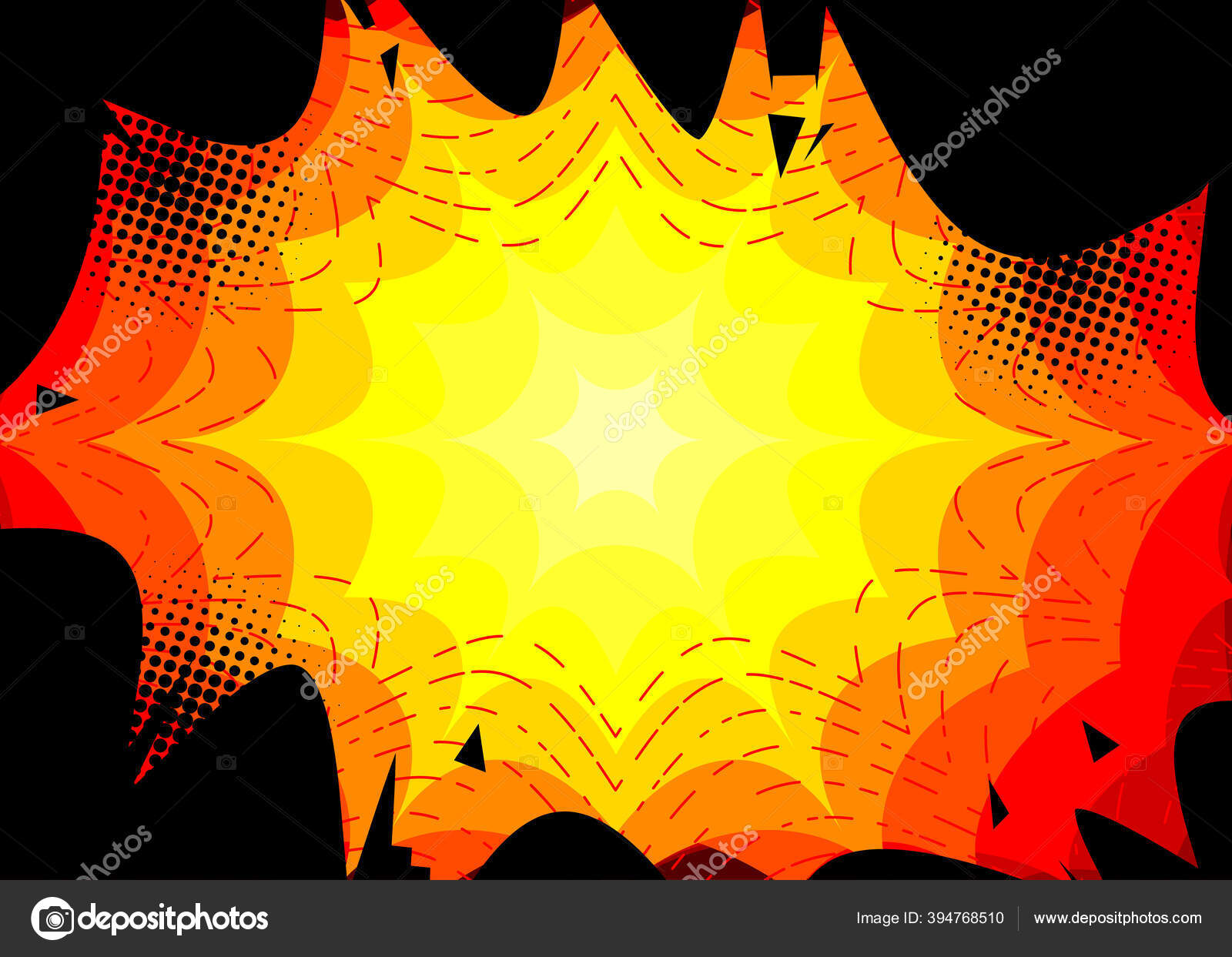 Cartoon Design Colored Abstract Background Comic Book Backdrop ...