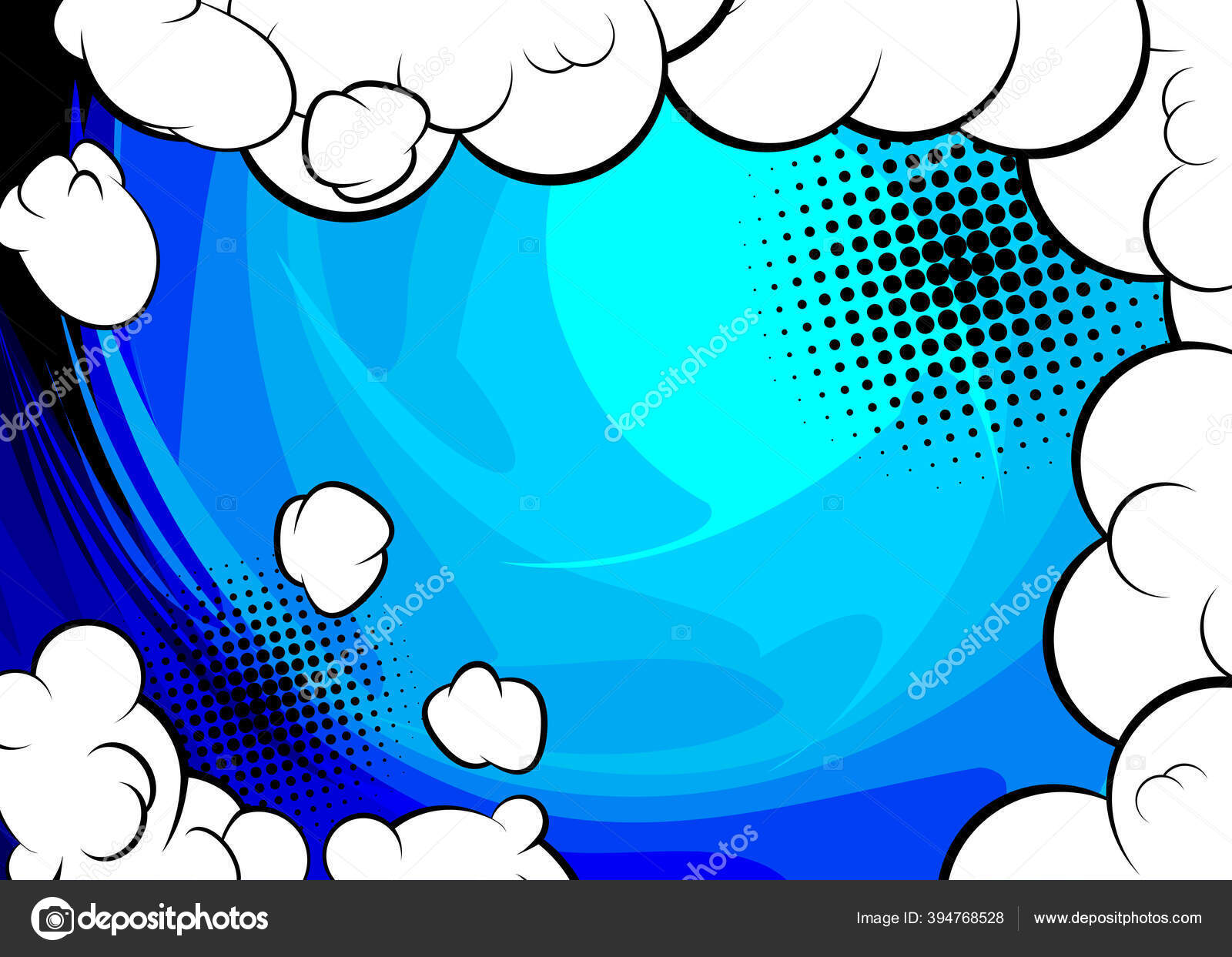 Cartoon Design Colored Abstract Background Comic Book Backdrop ...