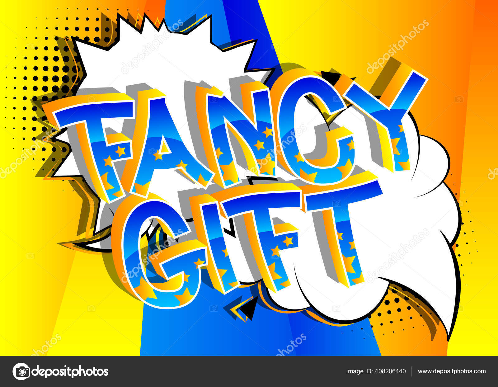 Fancy Gift Comic Book Style Cartoon Words Abstract Comics Background ...