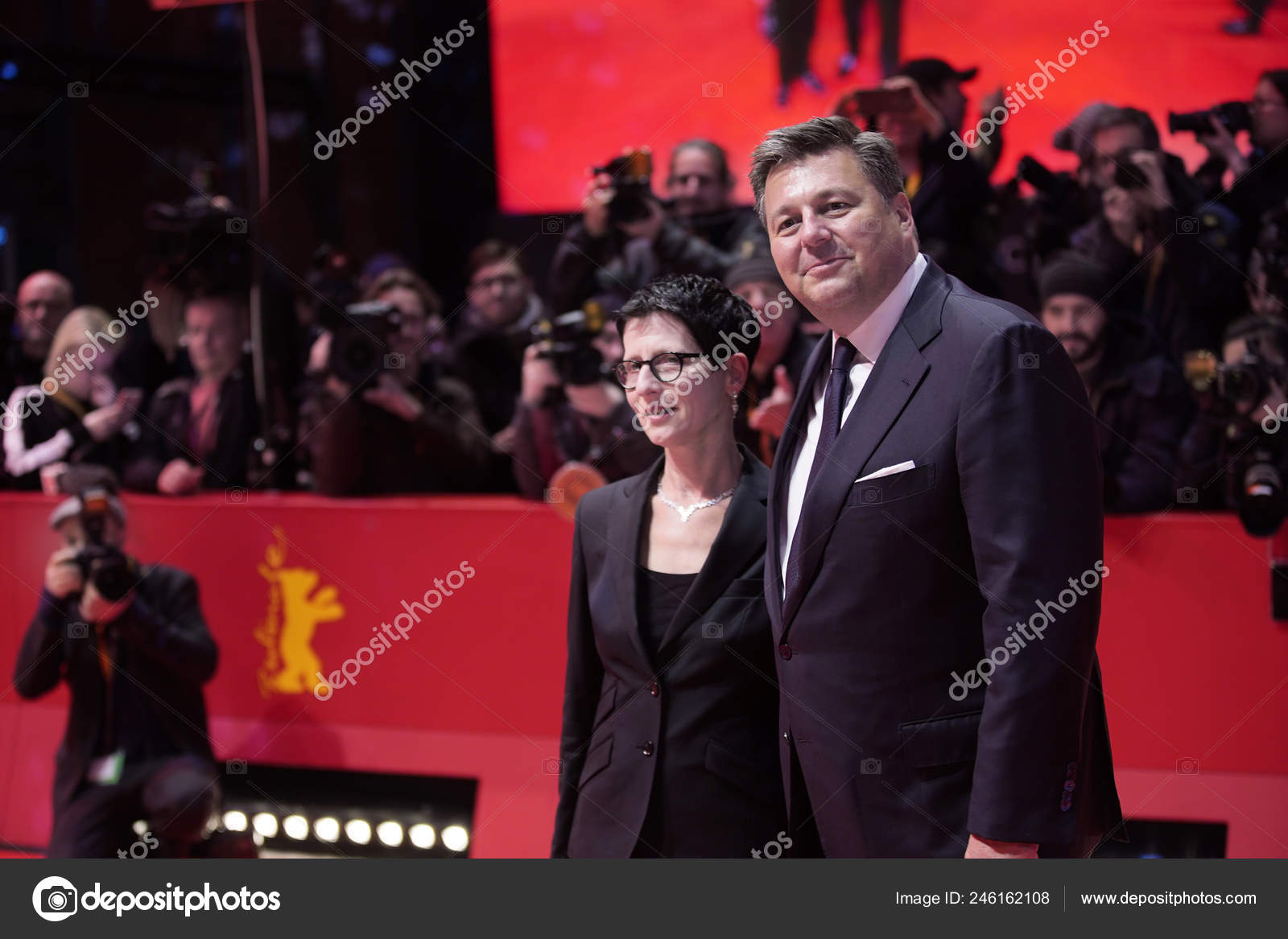 German Politician Andreas Geisel His Wife Anke Geisel Arrive Closing ...