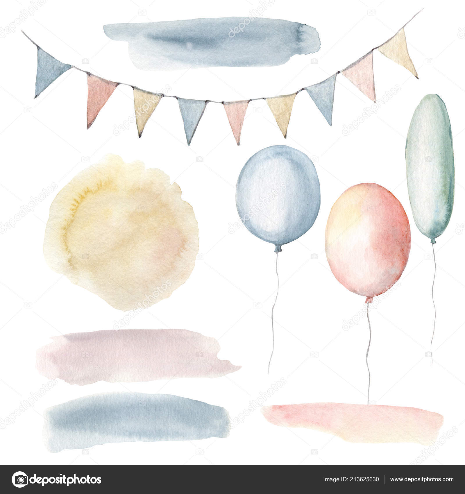 Craft Supplies & Tools Paper, Party & Kids Watercolor Pink Baby Girl ...