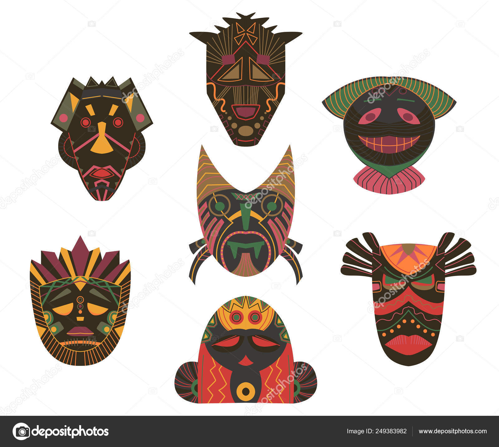 African Tribal Lion Mask