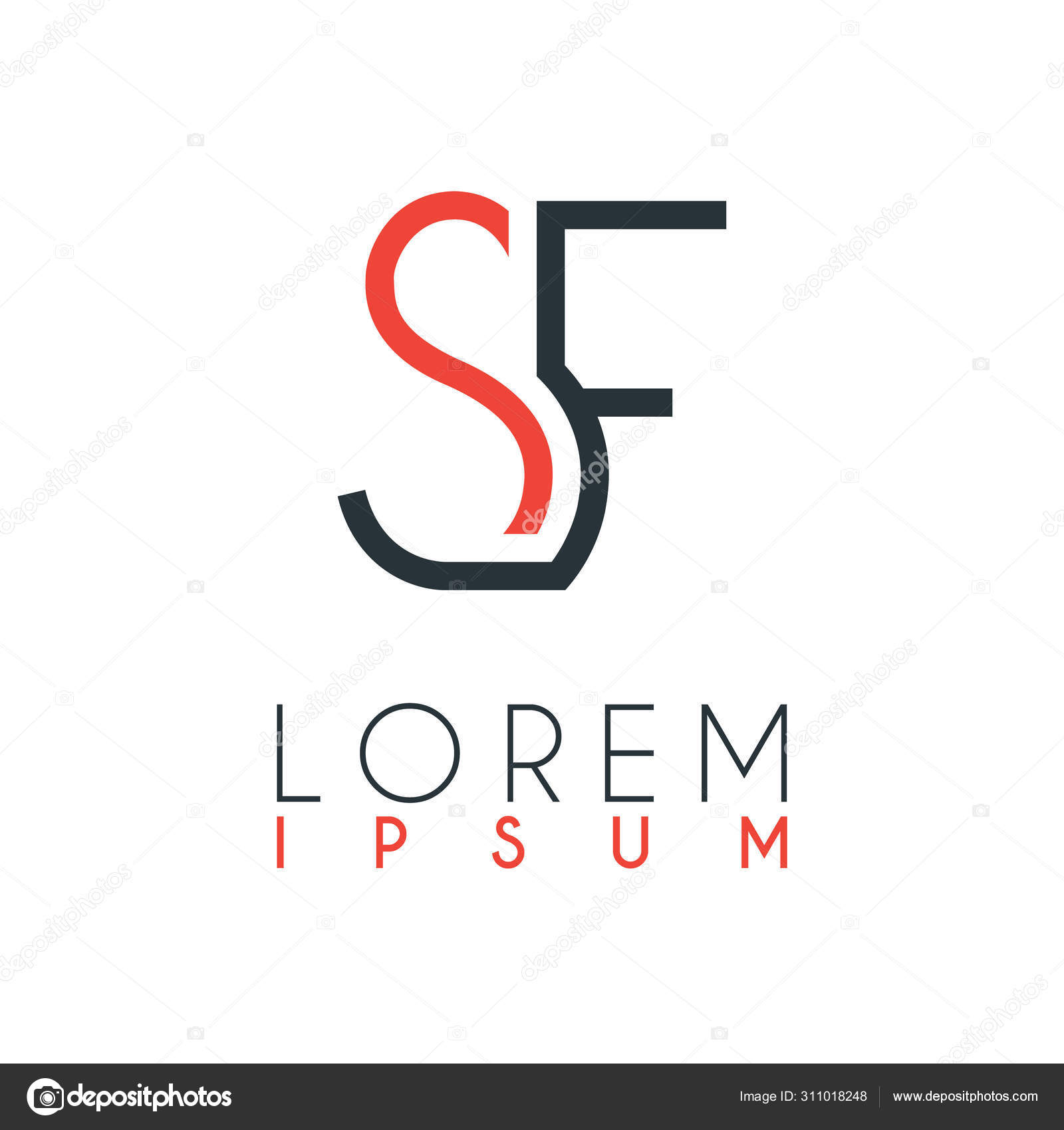 The logo between the letter S and letter F or SF with a certain ...