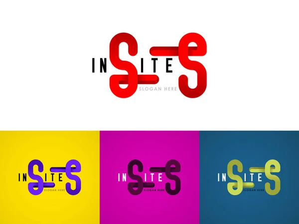 Doble s letra logo imágenes de stock de arte vectorial | Depositphotos