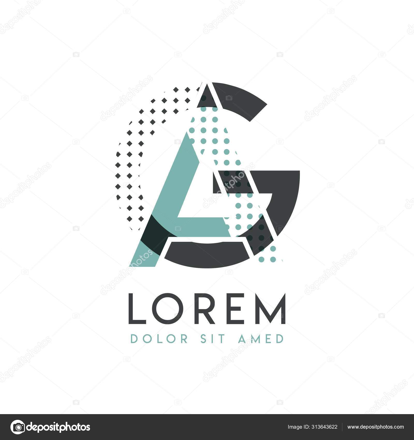 Diseño Moderno Del Logotipo Con Color Gris Azul Que Puede Vector de ...