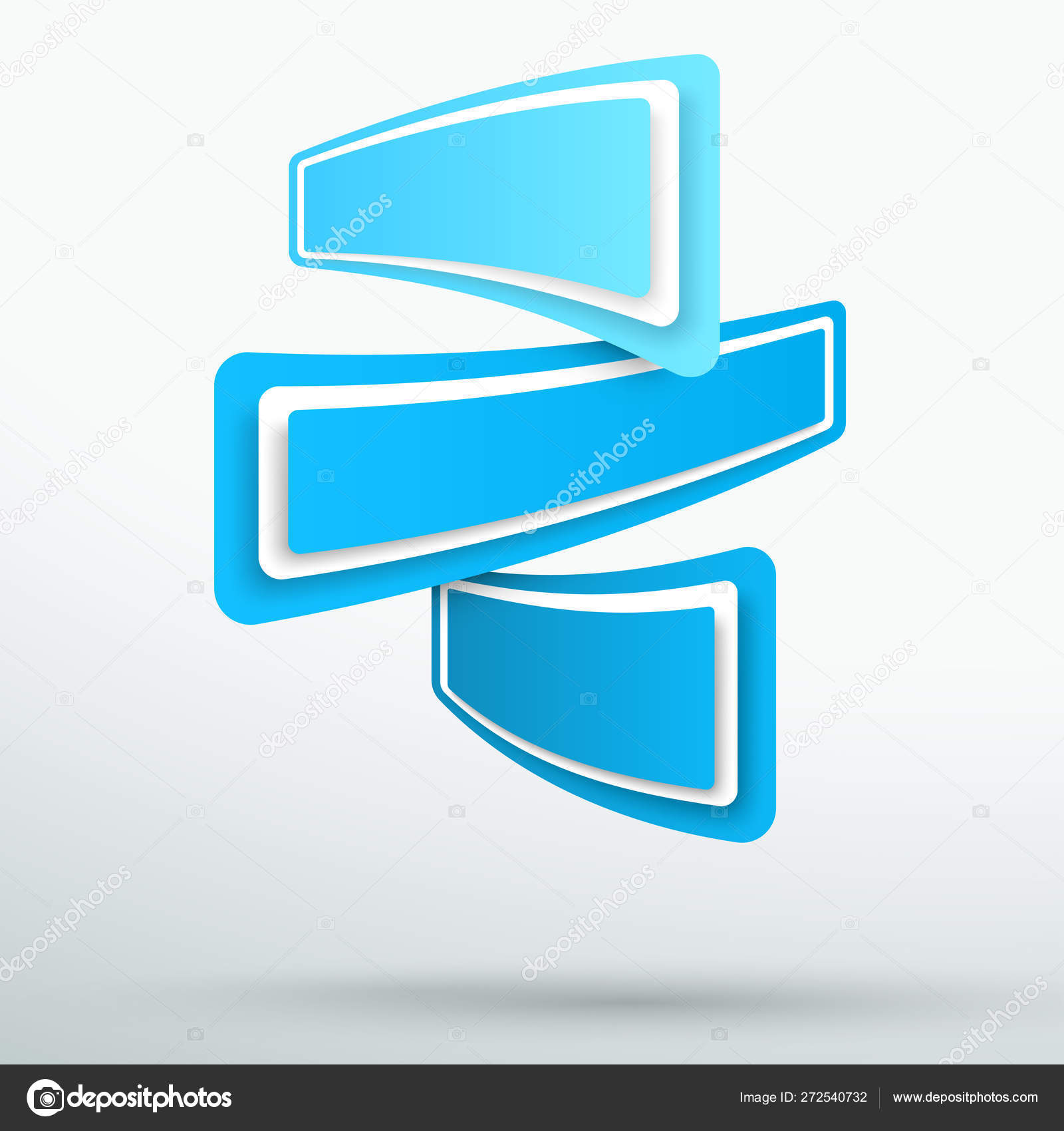 Infographic Abstract Blue Title Banners Vector Stock Vector by ...