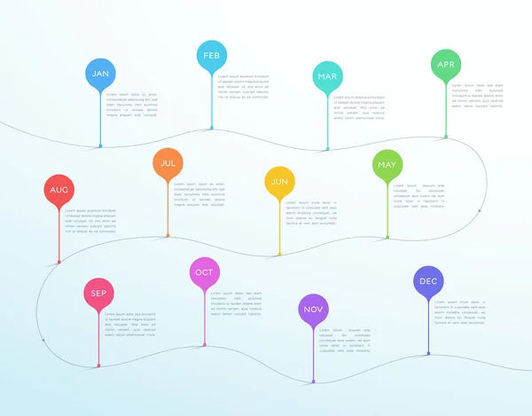 Timeline Vector Infographic Stock Vector Image by ©OllieTheDesigner ...