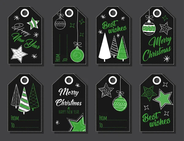 Christmas gift tags in black and white Stock Photos, Royalty Free ...