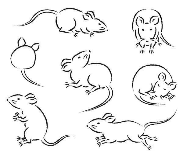 Set of rodents Stock Vector Image by ©oxygen64 #47228449