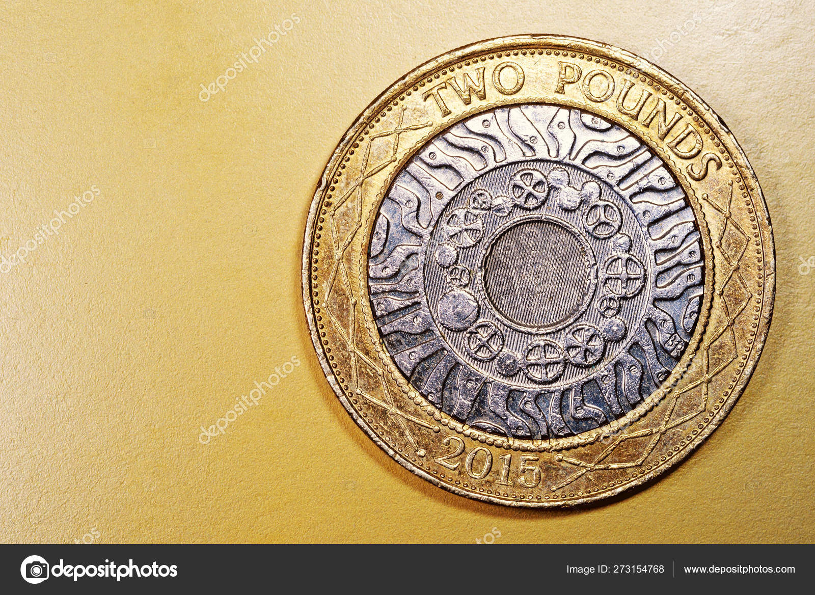 Two 2 Pound Penny British Currency Sterling Coin Stock Photo by ...