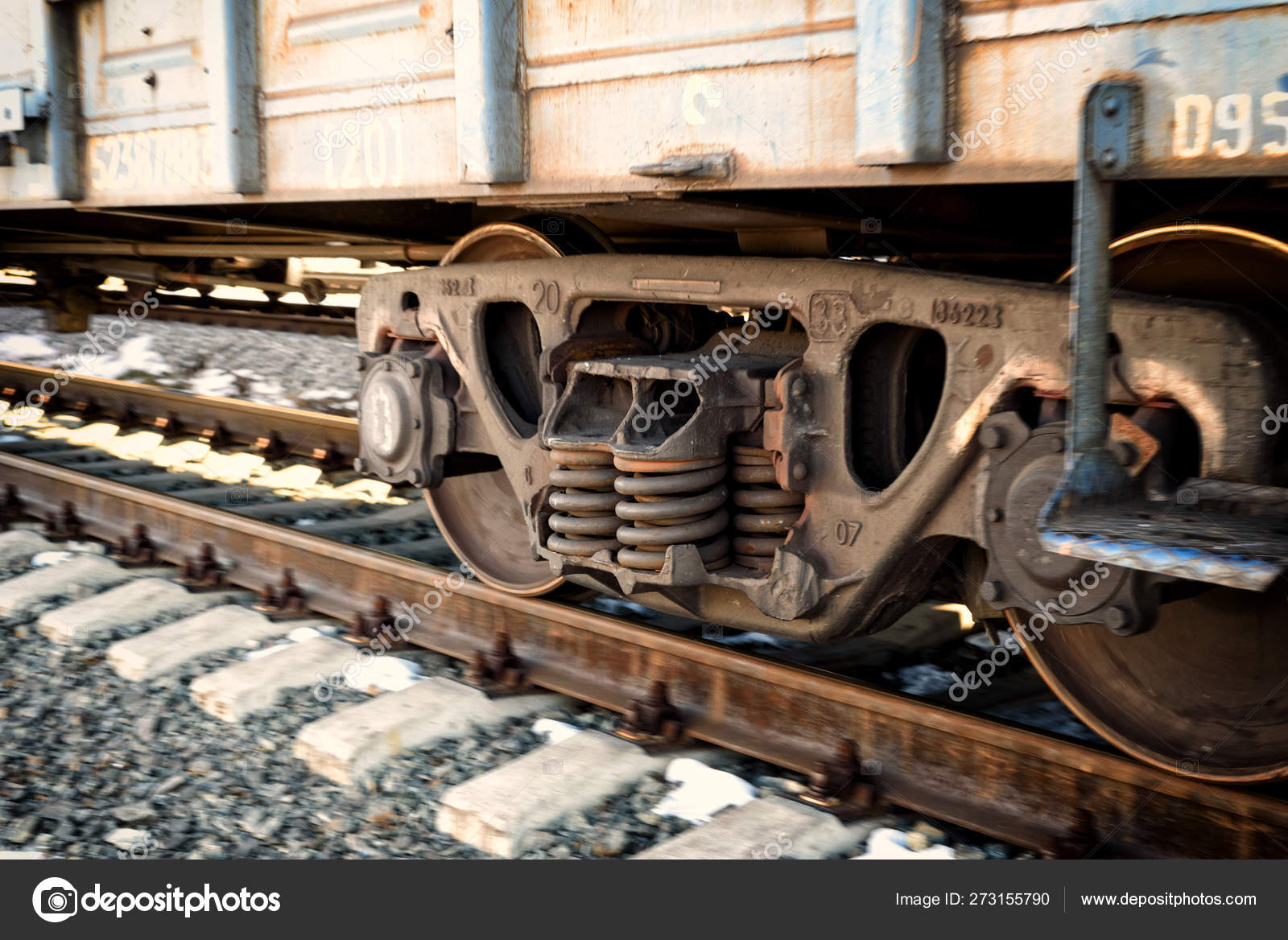 Train Carriage Wheels on a Track Moving Stock Photo by ©johndwilliamsUK ...