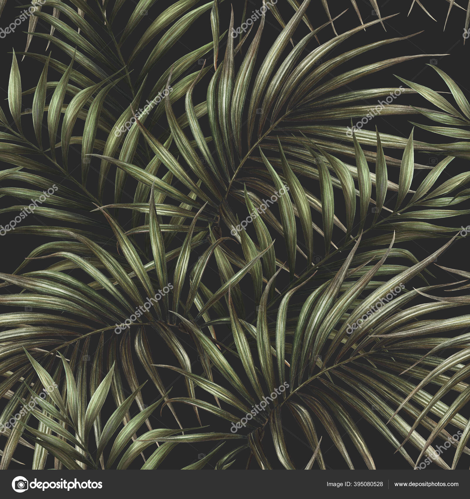 Palm Tree Pattern Background
